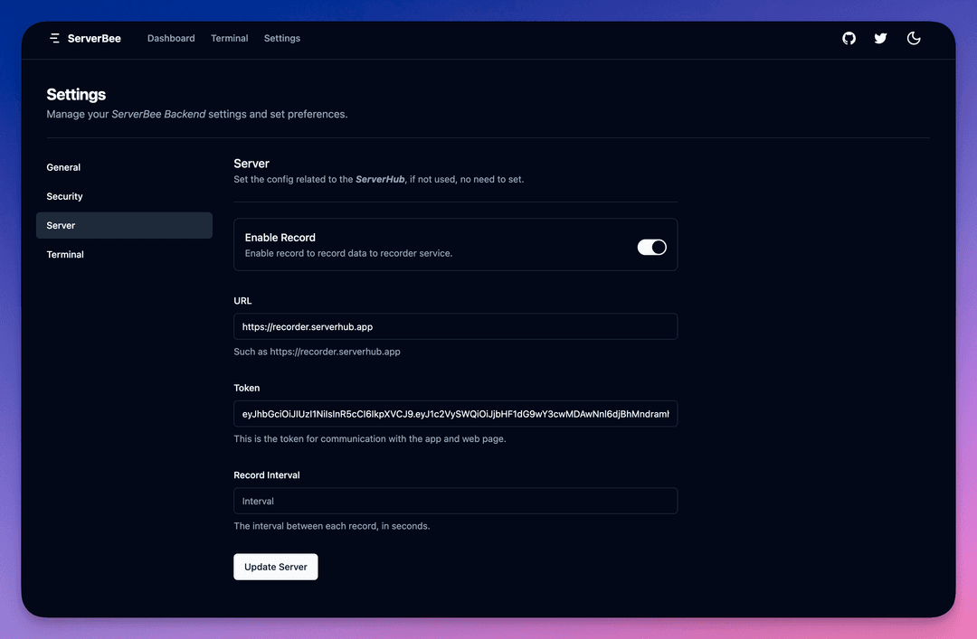 Configuration – ServerBee